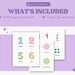 Kindergarten Math Flashcards, Shapes and Numbers Printable Study Cards ...