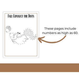 Fall Connect the Dots for Kids; Printable Numbers Worksheets; Classroom ...