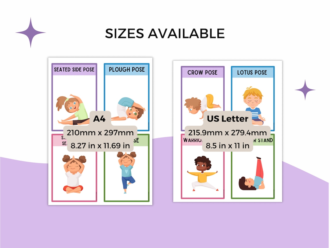 Yoga Deck for Kids, Yoga Poses Cards for Preschool, Gross Motor ...