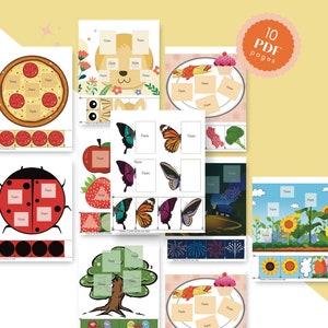 Spring Cut and Paste Activity for Toddlers, Scissor Skills, Fine Motor ...