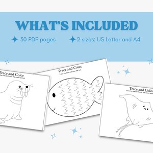 Printable Ocean Tracing Worksheets for Preschool,toddlers; Pencil Grip ...