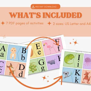 Letter Sounds Matching Game: ABC Phonics Puzzle (digital Download) - Etsy