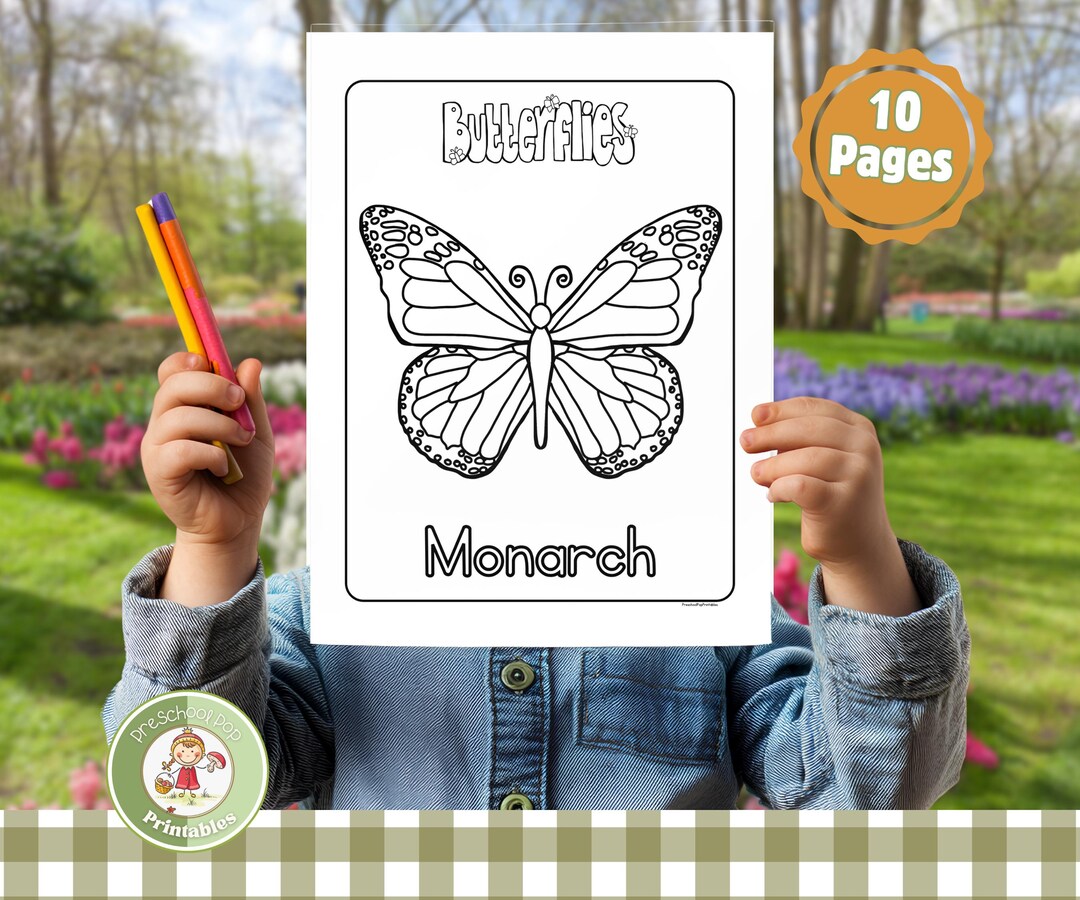 Butterfly Coloring Pages for Kids; Types of Butterflies; Charlotte ...