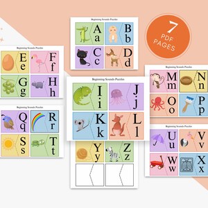 Letter Sounds Matching Game: ABC Phonics Puzzle (digital Download) - Etsy