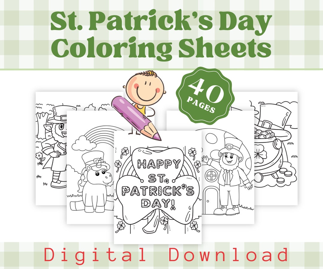 St Patrick’s Day Coloring Pages for Kids, Toddler Preschool Printable ...