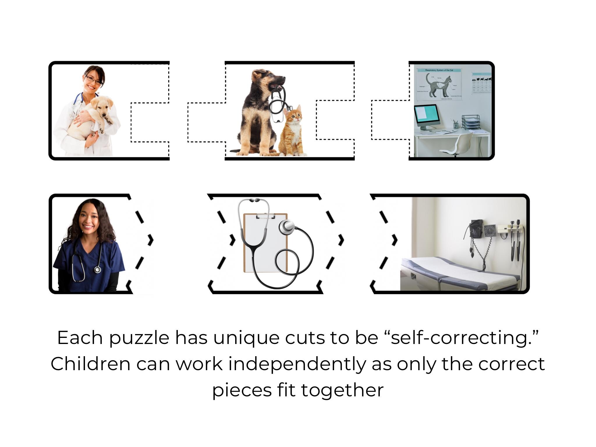 Community Helper Flashcards & Puzzles: Montessori Homeschool Activity ...