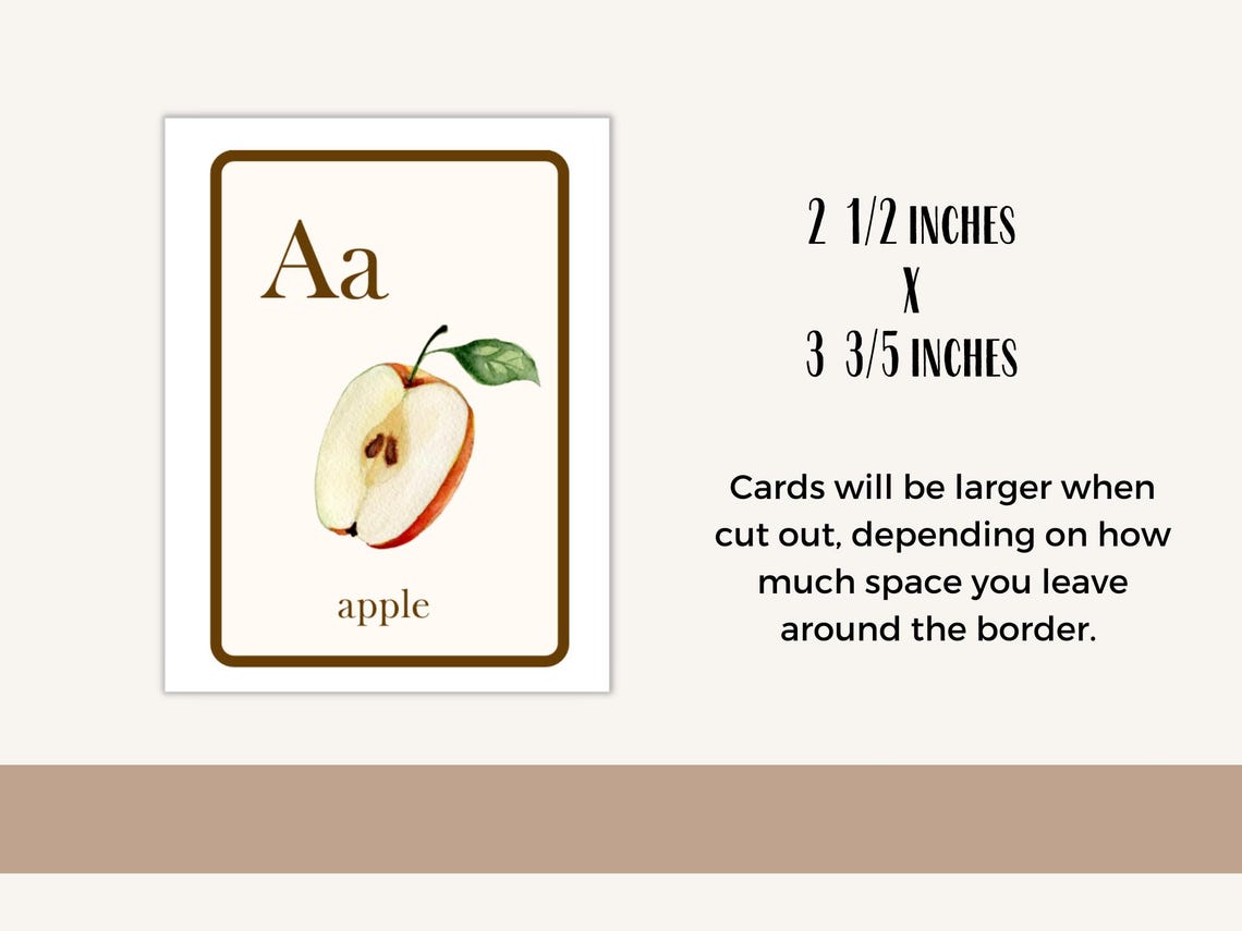 Printable Alphabet Flashcards Farm-themed ABC Cards Letter Recognition ...