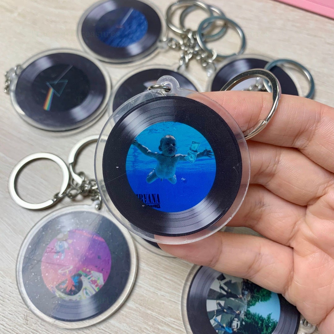 Acrylic Keychain Choose Your Album Cover Custom Album Cover Keychain ...