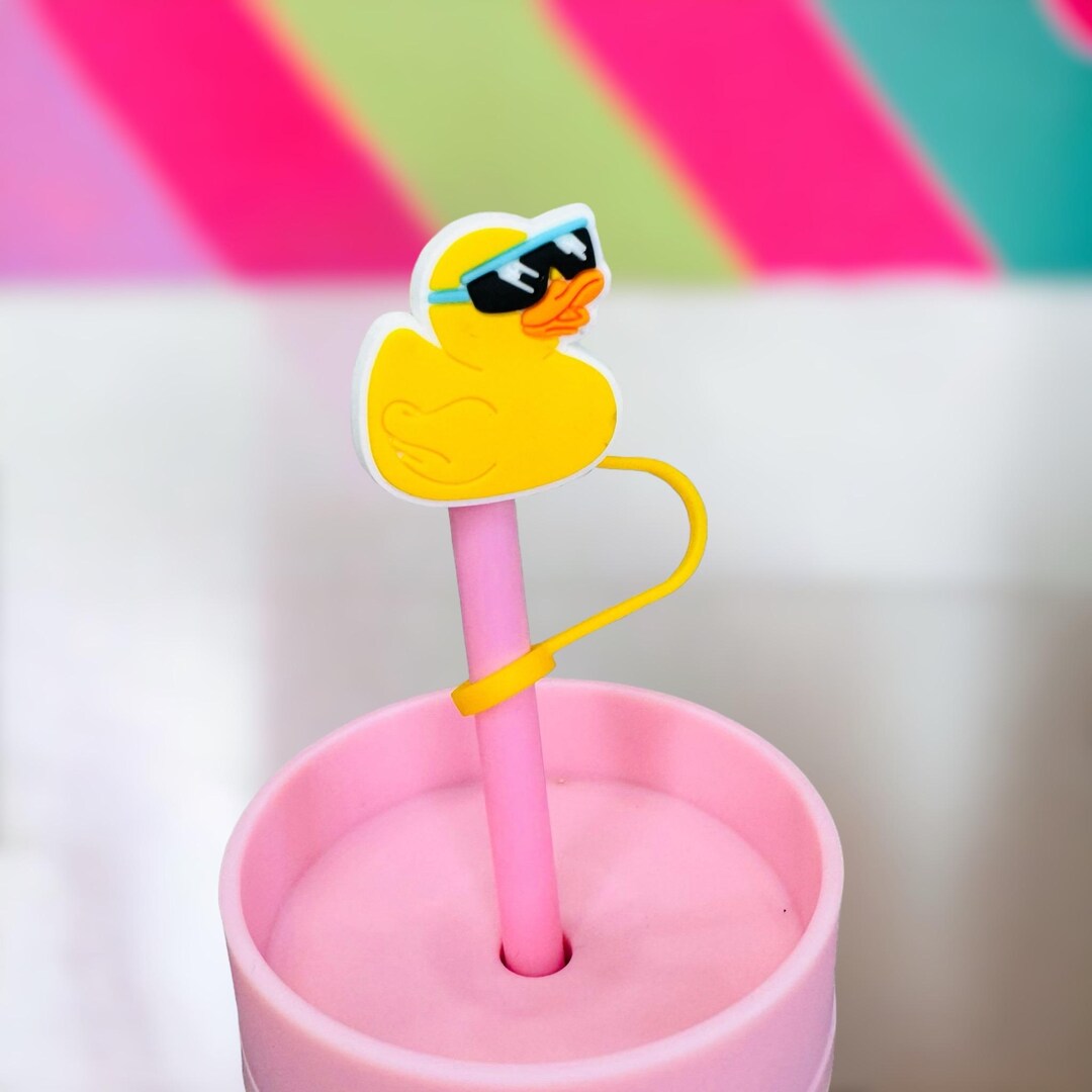 Duck Straw Topper Tumbler Accessories Straw Cover Fits 10mm Straws ...