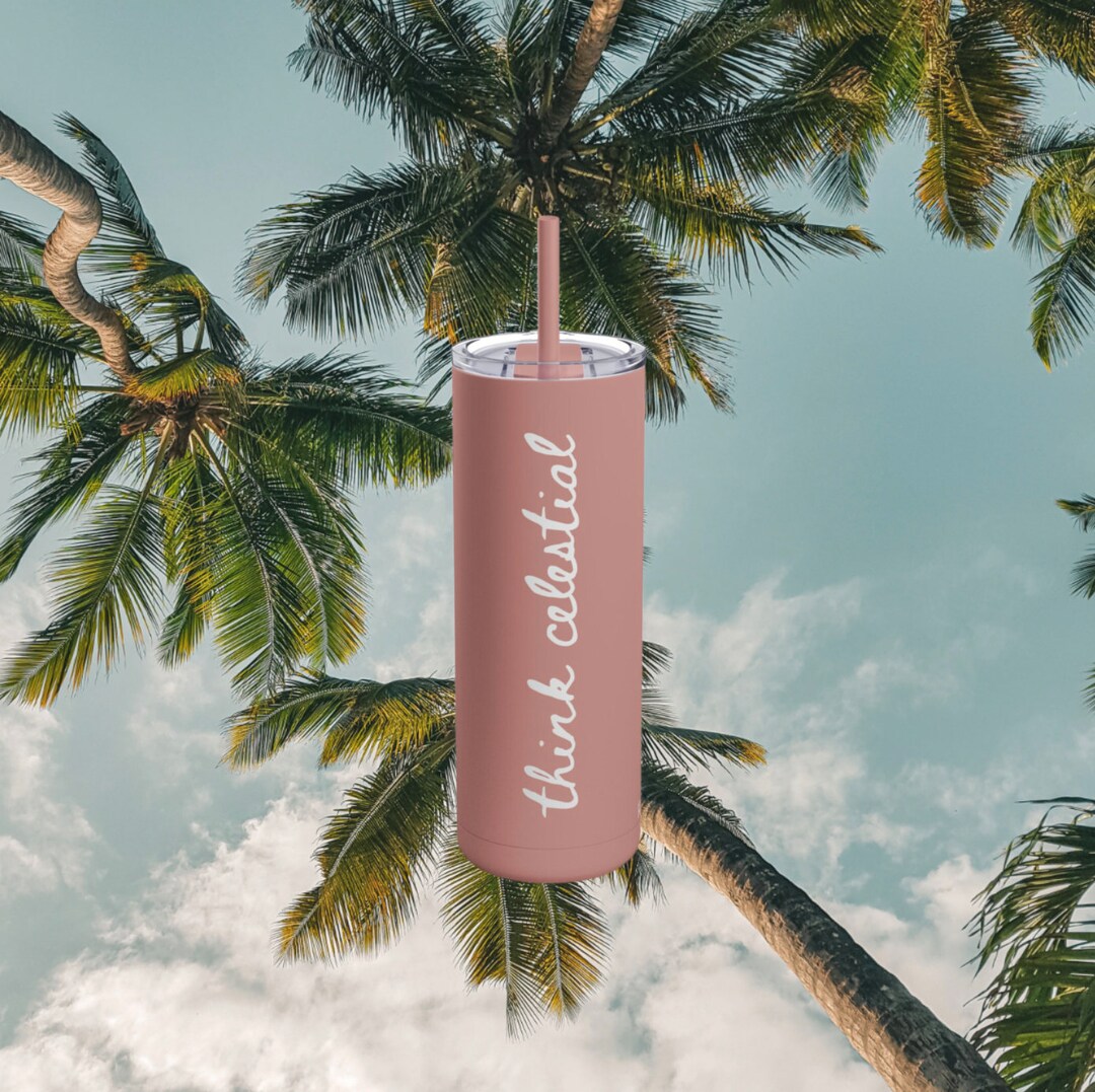 Water Matte Tumbler, 20oz, Think Celestial, Jesus, Christian, Hydrate ...