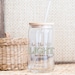 Retro Coffee Jesus Libby Glass, Christian Affirmation Iced Coffee Cup ...