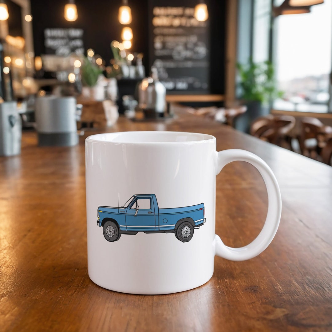 Big Blue Truck Coffee Mug - Ideal Birthday Gift for Classic Truck ...