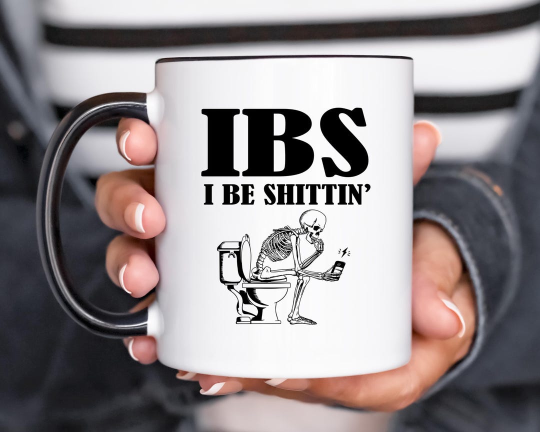 Funny IBS Mug – Digestive Health Humor Coffee Cup, Bathroom Gag Gift ...