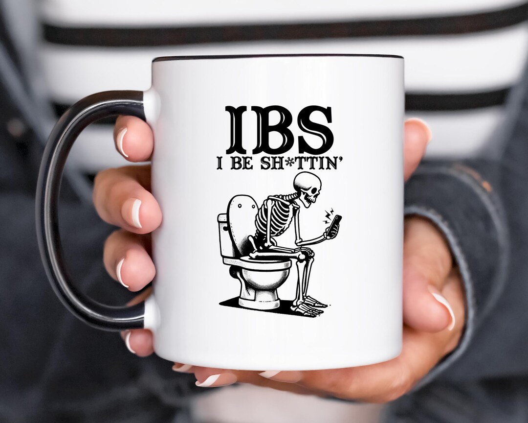 Funny IBS Mug – Digestive Health Humor Coffee Cup, Bathroom Gag Gift ...