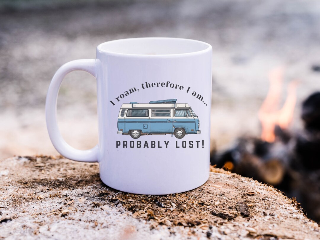 Retro Camper Van Coffee Mug - RV There yet - Vintage Style Ceramic Cup ...