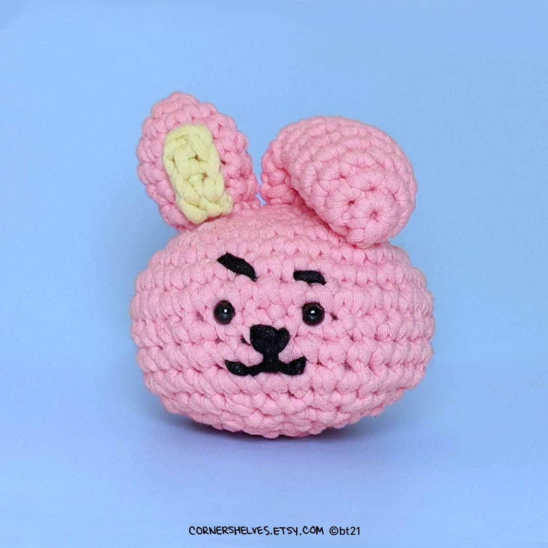 Cooky BT21 X the Woobles Crochet Amigurumi, Collectable Stuffed Animal ...