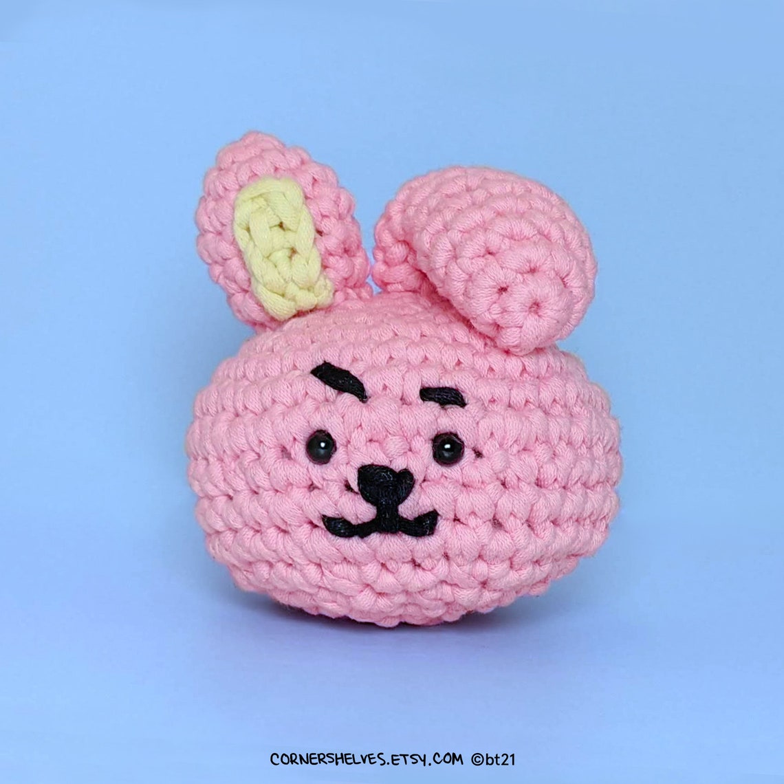 Cooky BT21 X the Woobles Crochet Amigurumi, Collectable Stuffed Animal ...