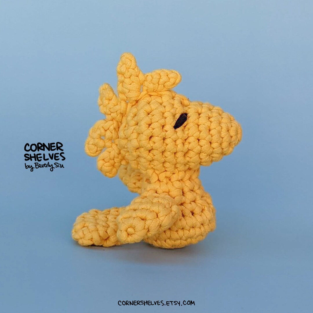 Woodstock peanuts X the Woobles Crochet Amigurumi, Collectable Stuffed ...