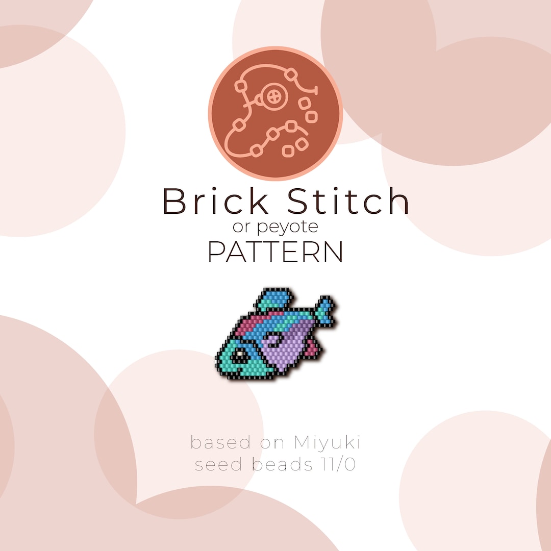Fantasy Fish Brick Stitch Pattern | Brick Stitch or Peyote Pattern ...