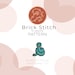 Cute Snake Brick Stitch Pattern | Brick Stitch or Peyote Pattern Based ...