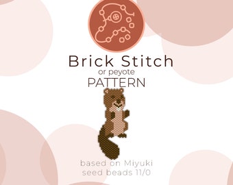 Stegosaurus Brick Stitch Pattern Brick Stitch or Peyote Pattern Based ...