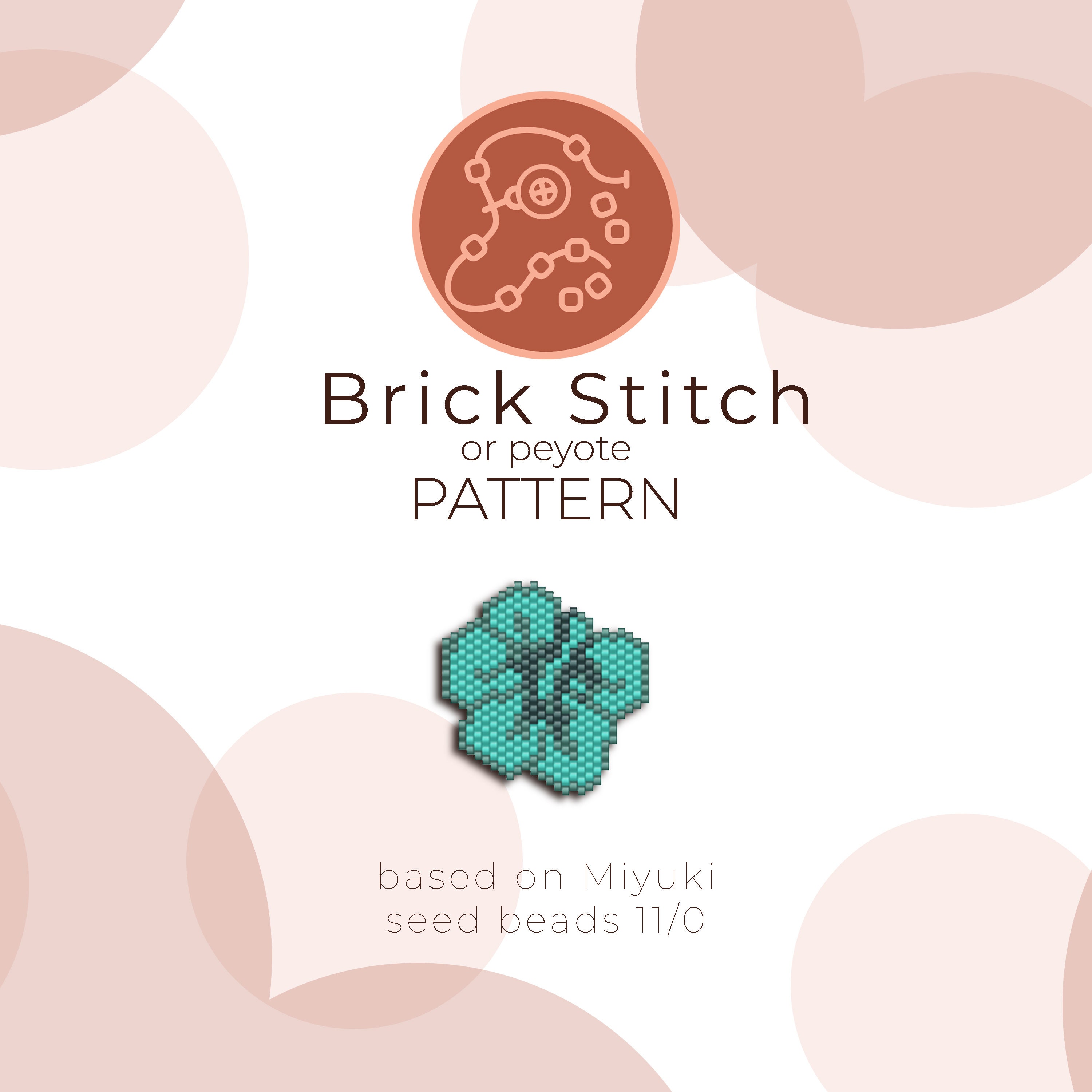 Hawaii Hybiscus Brick Stitch Pattern Brick Stitch or Peyote Pattern ...