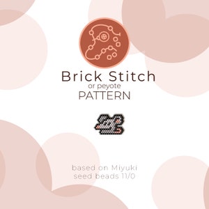Tiny Funny Rat Brick Stitch Pattern | Brick Stitch or Peyote Pattern ...