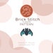 Blue Bat Brick Stitch Pattern | Brick Stitch or Peyote Pattern Based on ...