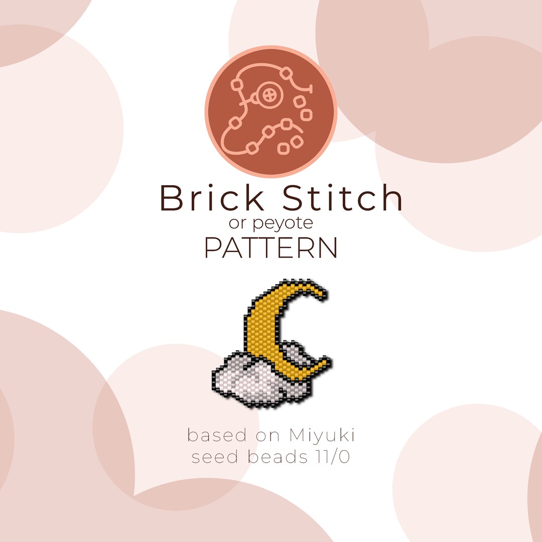 Moon Brick Stitch Pattern | Brick Stitch or Peyote Pattern Based on ...