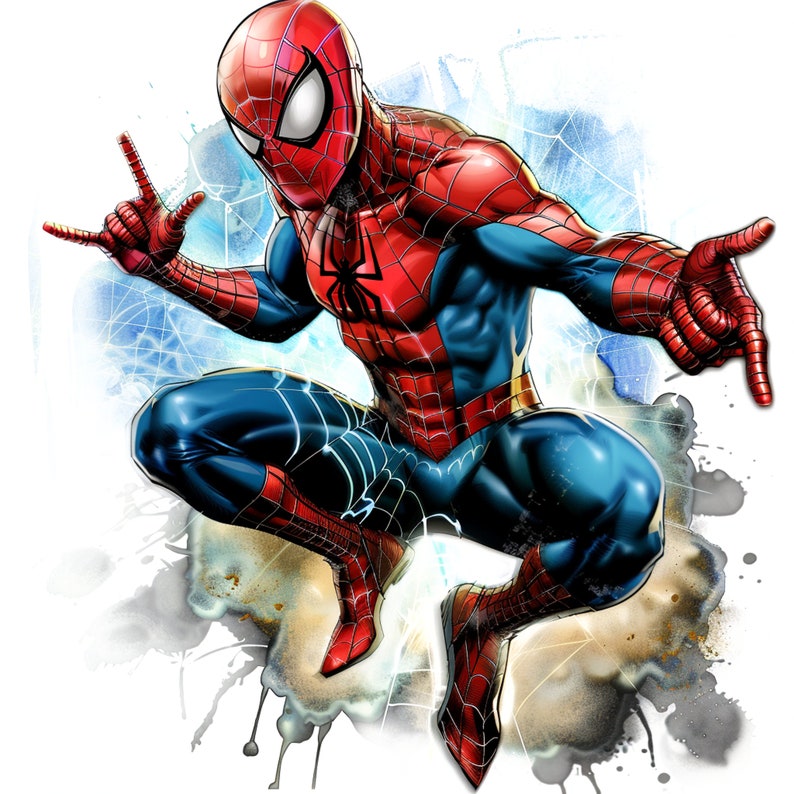 Spiderman Watercolor Png,spiderman 3D Splash Design,spiderman ...