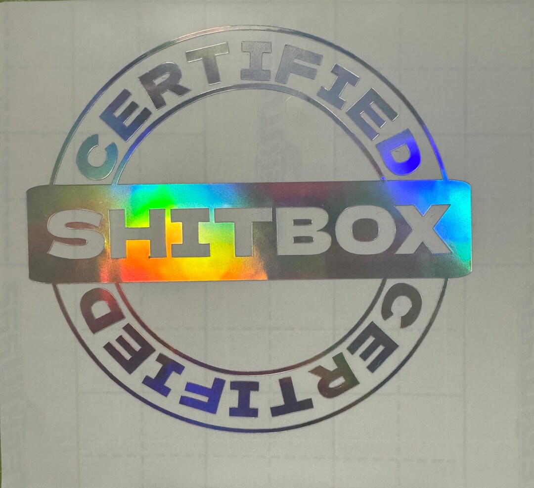 Certified Shitbox Decal - Etsy