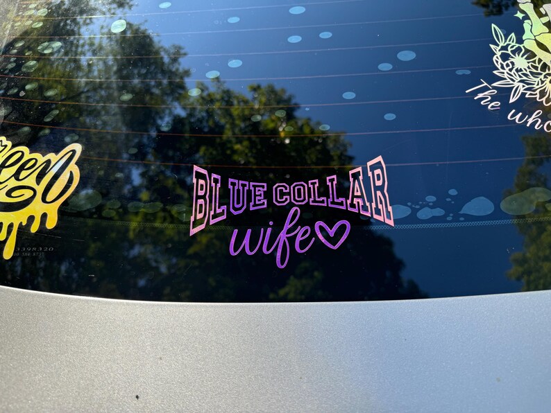 Blue Collar Wife Decal - Etsy
