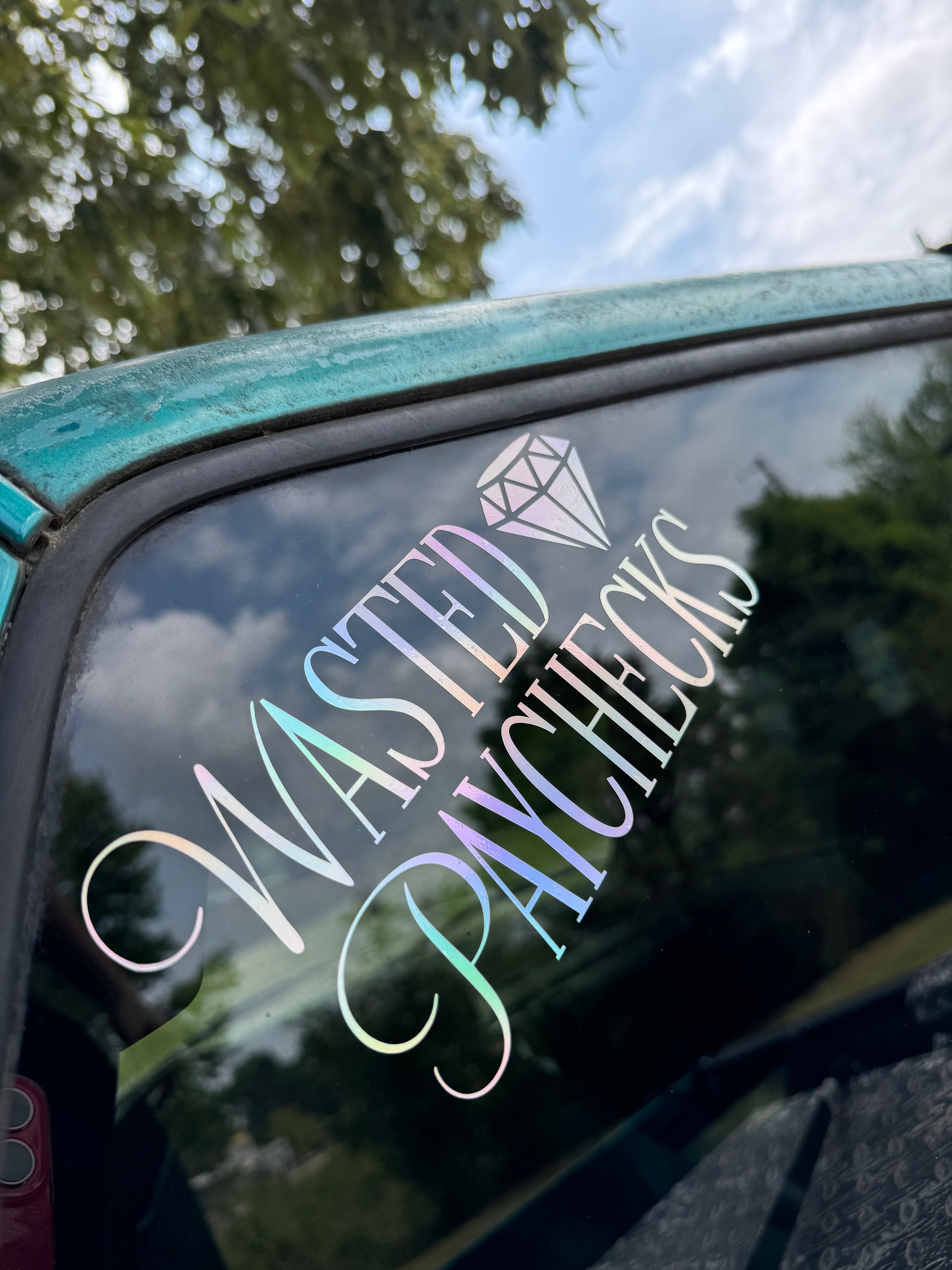 Wasted Paychecks Decal - Etsy