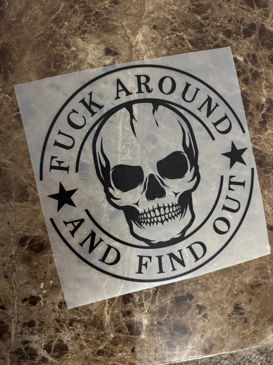 FAFO Skull Decal - Etsy