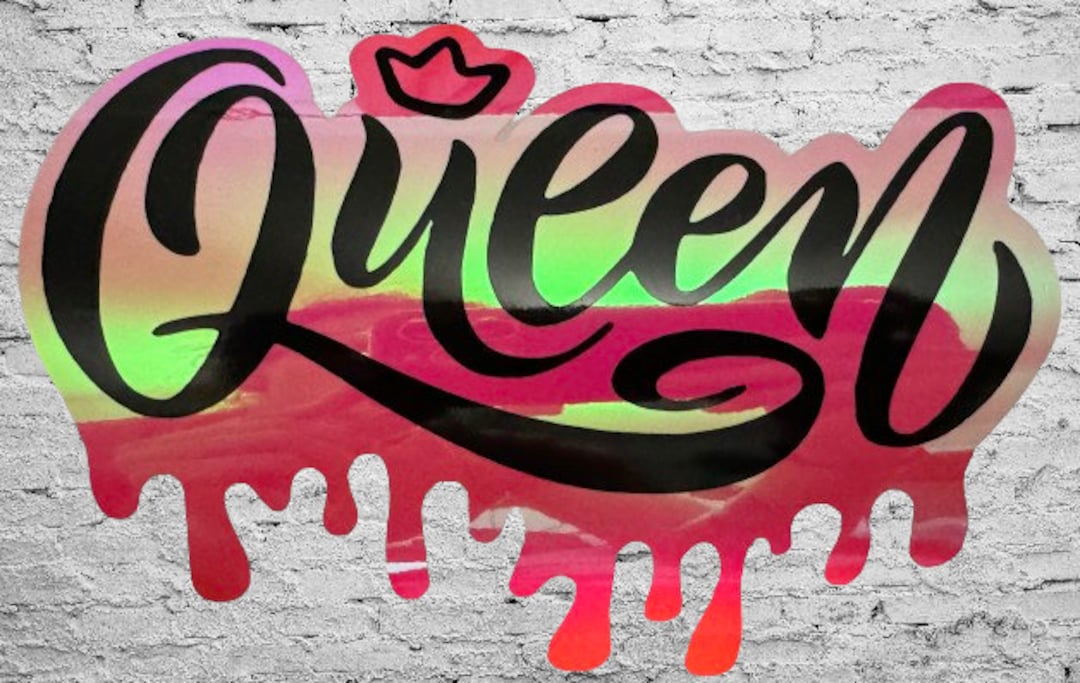Queen Drip Decal - Etsy