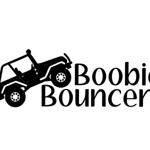 Boobie Bouncer Decal - Etsy