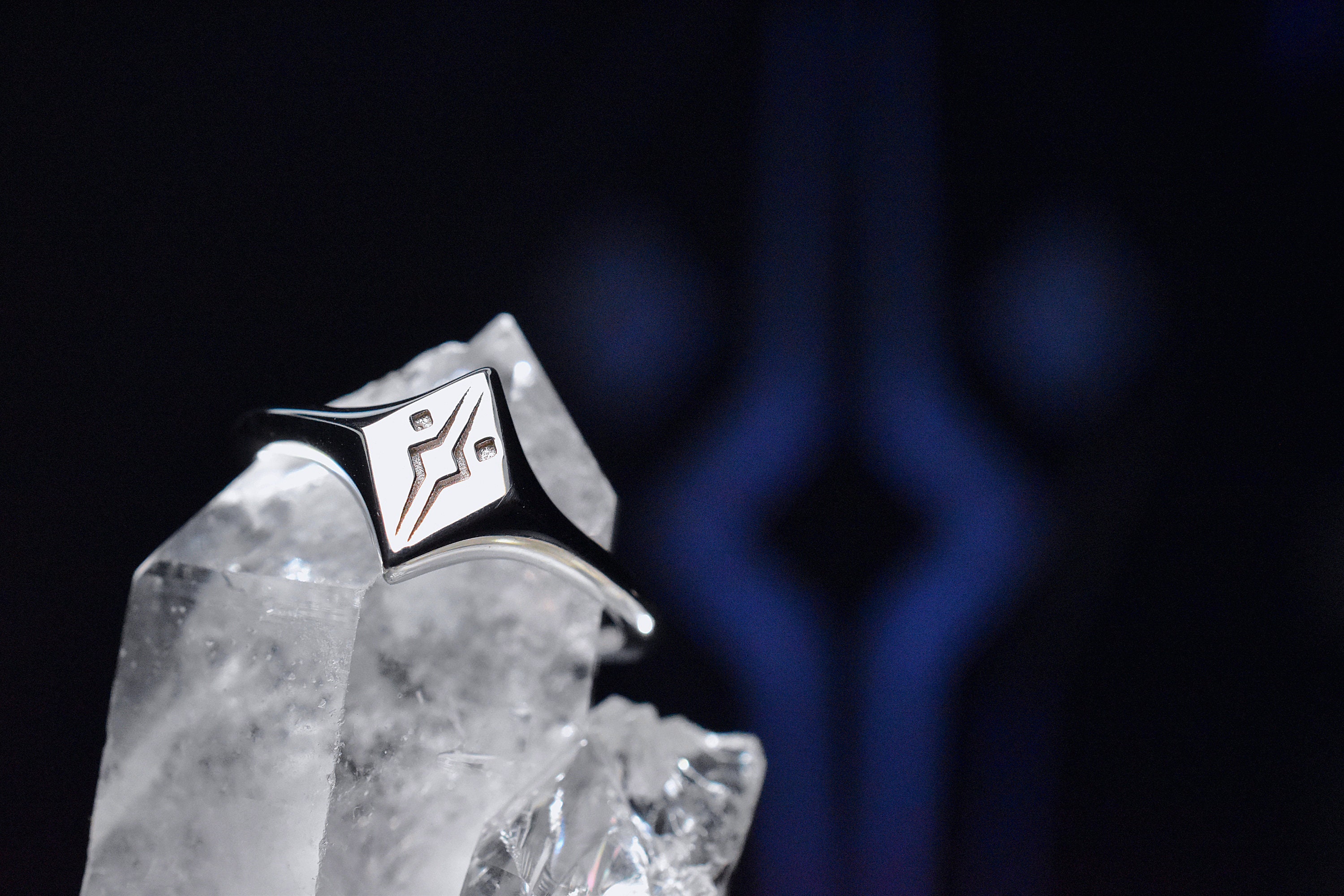 Fulcrum Signet Ring Symbol of Hope Rebellion Rebel Light Sterling ...