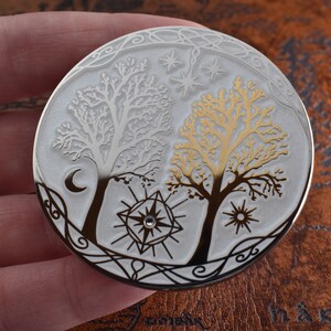 Transcendent Light Enamel Pin | Trees of Light | Starlight | Elven ...