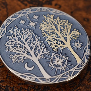Transcendent Light Enamel Pin | Trees of Light | Starlight | Elven ...