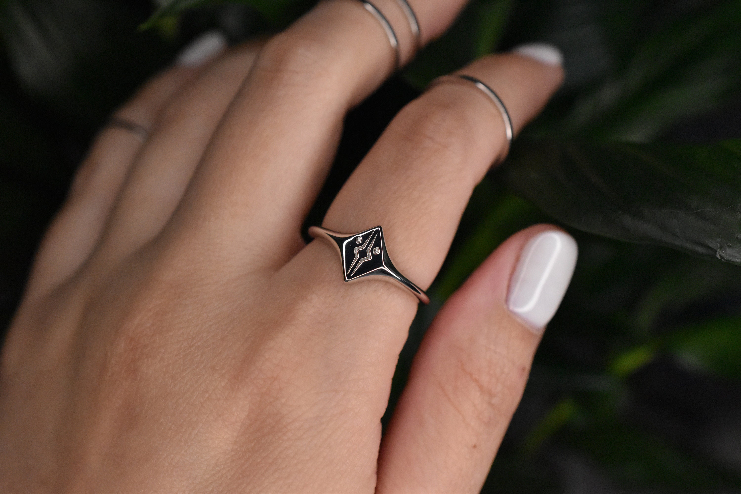 Fulcrum Signet Ring Symbol of Hope Rebellion Rebel Light Sterling ...