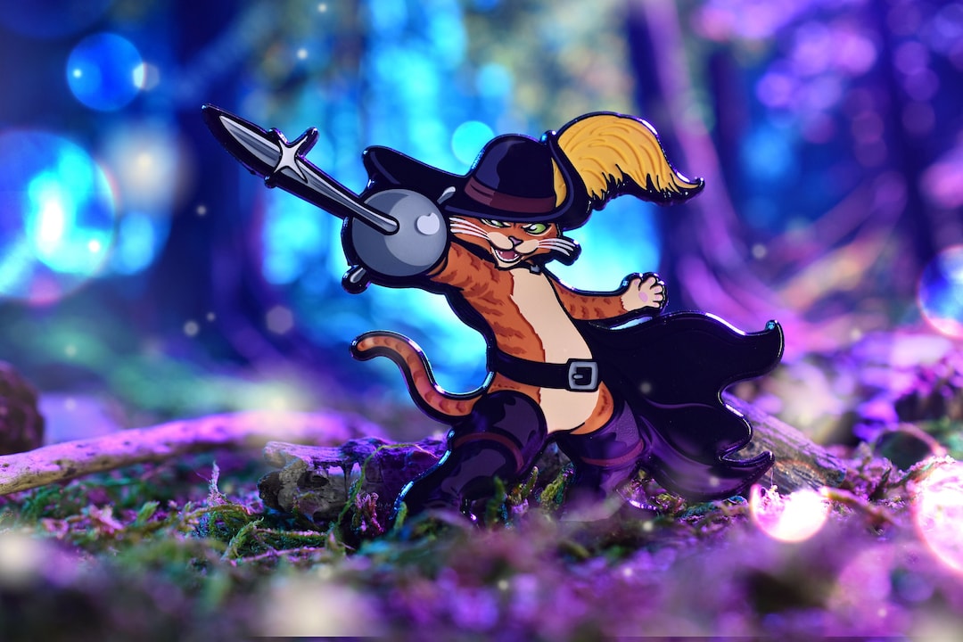 Fearless Hero Enamel Pin | Boots | Fairytale | Gato | Cat | Lapel ...