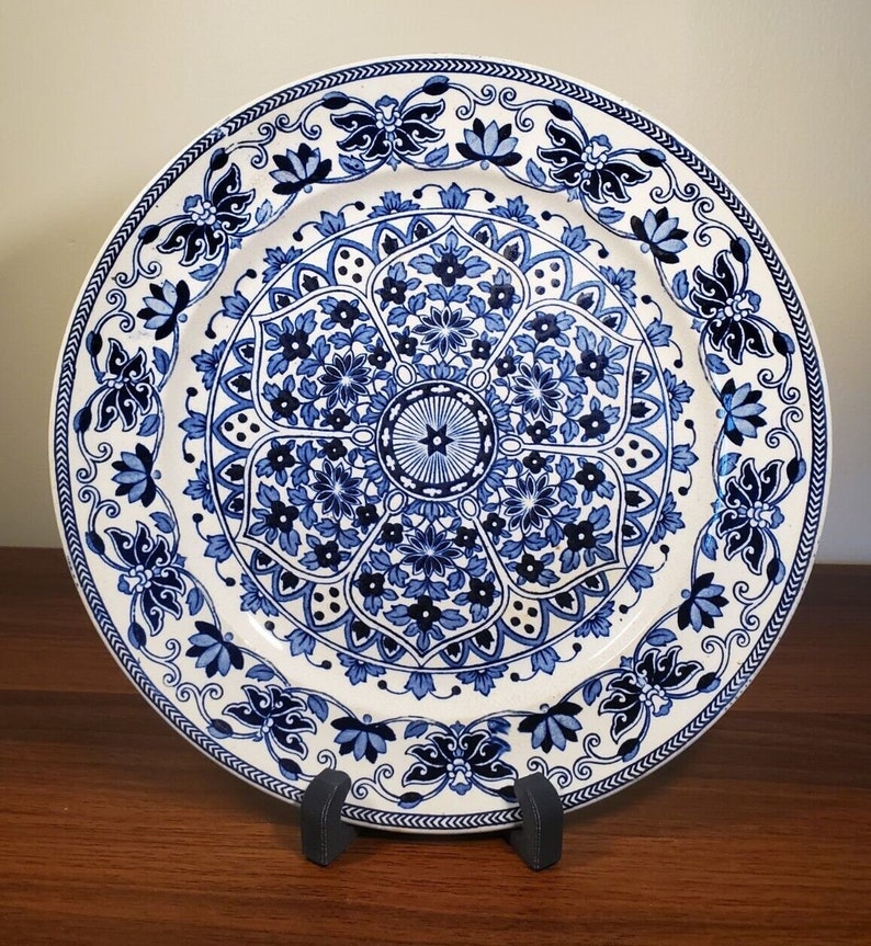 Antique Booths England Royal Semi Porcelain Indian Ornament Plate 10 - Etsy
