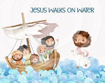 Jesus and 12 Disciples Clip Art ,religion, Bible Stories Clipart PNG ...