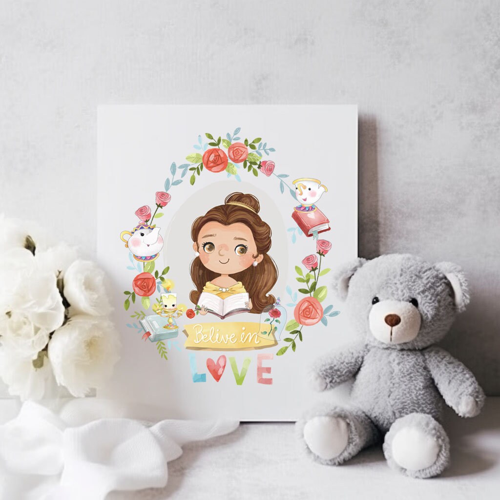 Believe in Love Cute Girl Clipart Instant Download PNG File - 300 Dpi ...