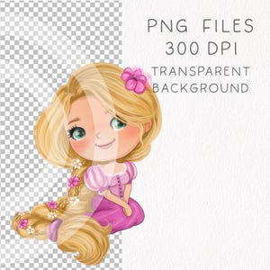 Cute Princess Inspiration Clipart PNG Set 3,PNG Files 300 Dpi. - Etsy