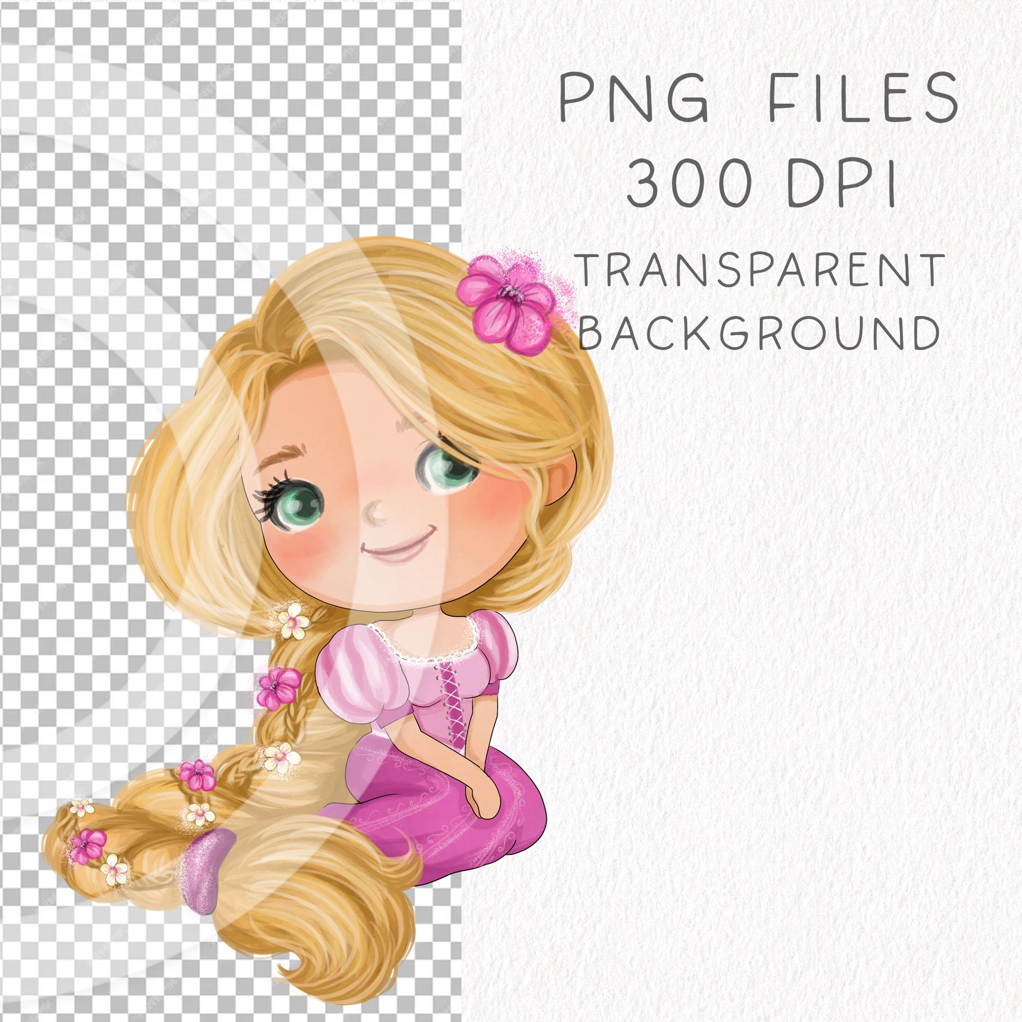 Cute Princess Inspiration Clipart PNG Set 3,PNG Files 300 Dpi. - Etsy