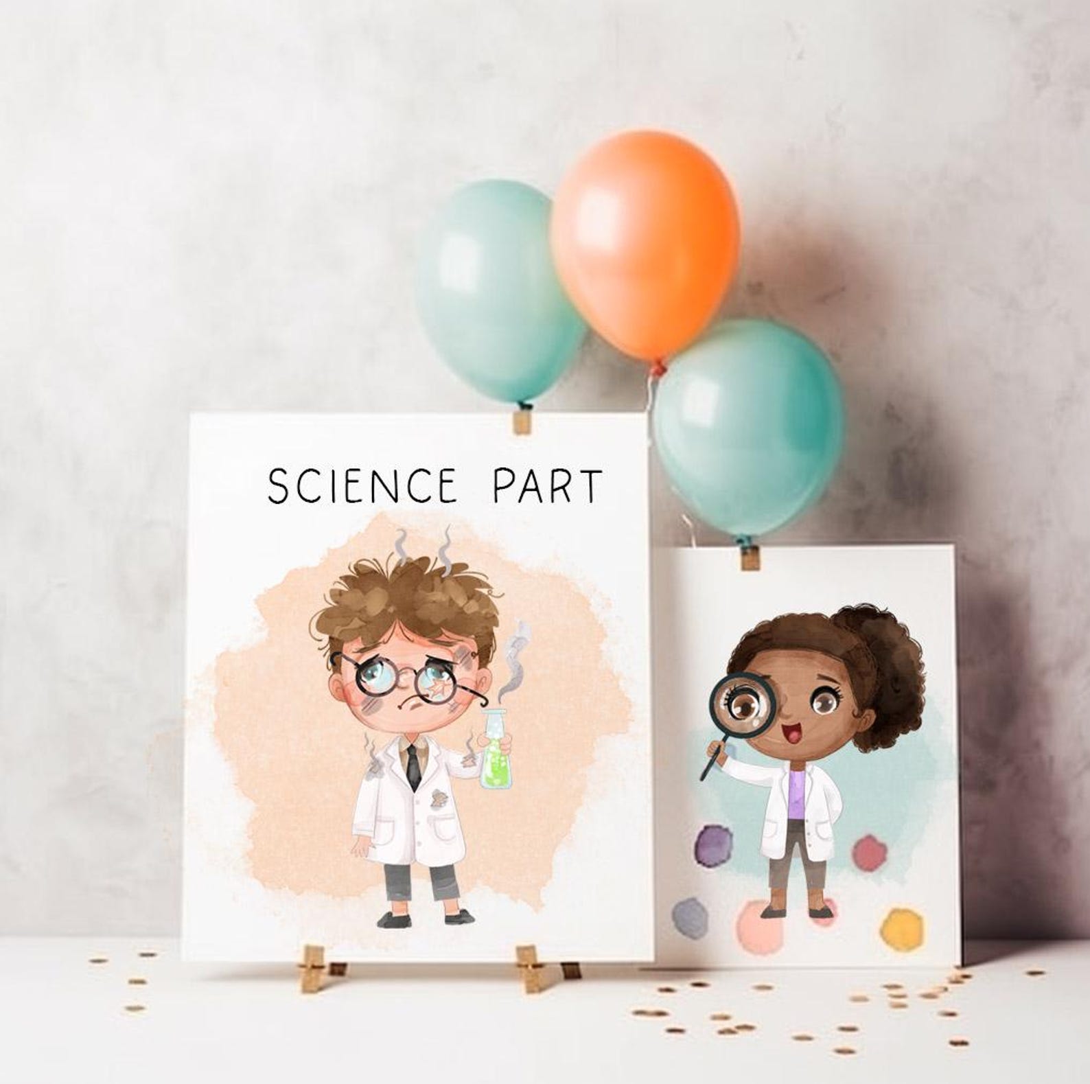 Laboratory Clipart, Cute Science Clipart, Kid Scientist Clip Art, Hand ...