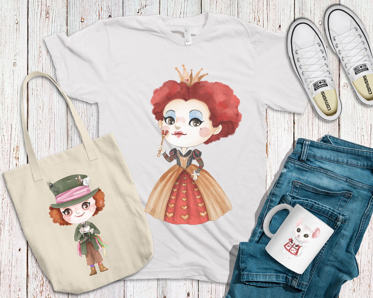 Alice in Wonderland Clipart, Fairy Tale Clipart PNG Files 300 Dpi. - Etsy