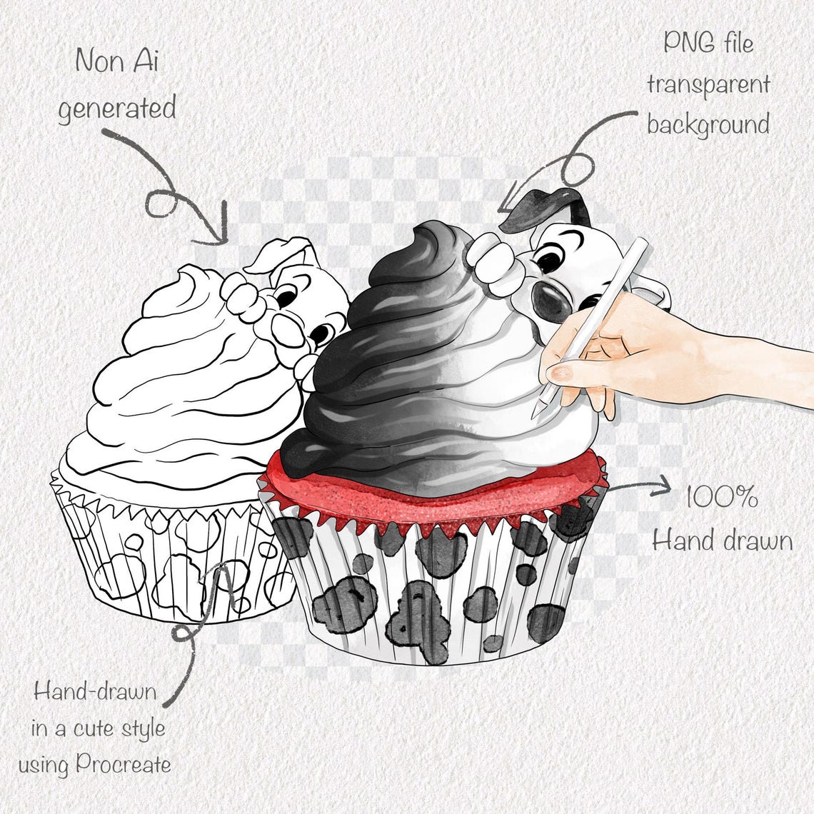 Halloween Cupcake, Villains Cupcake Clipart Set 2, Instant Download PNG ...
