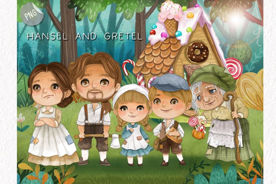 Hansel and Gretel Clipart Set Instant Download PNG File - Etsy